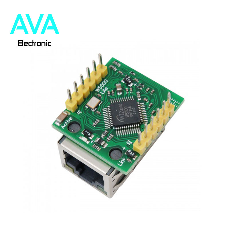 ماژول اترنت W5500 دارای ارتباط SPI - آوا الکترونیک